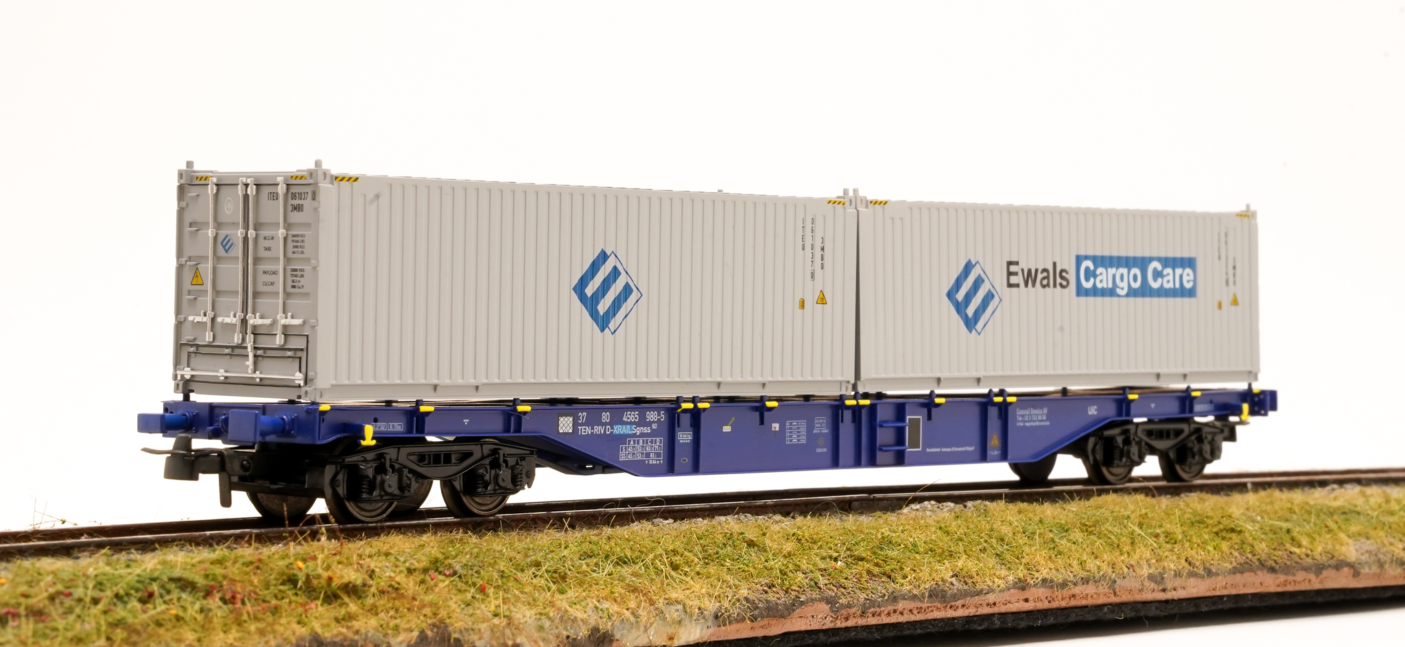 BraucheModellbahn | B-models 54160 – Containerwagen Sgnss der XRAIL ...